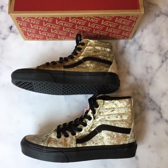 Vans | Shoes | Vans Nwb Sk8hi Crushed Velvet Hitops | Poshmark